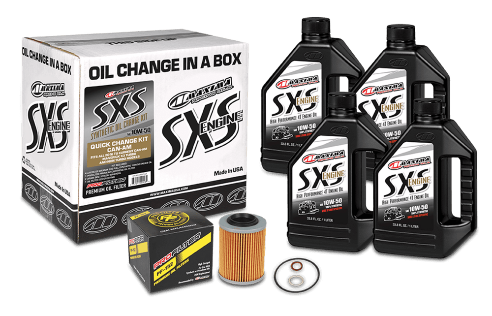 Maxima Racing Oils SXS Full Synthetic 10W-50 Can-am Quick Oil Change K